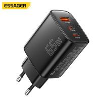 China ESSAGER RC65WCF PD 65W USB Type C Mobile Phone Gan Charger 3 Ports 2C 1A for sale