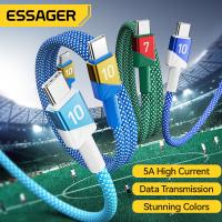 China ESSAGER ES-X79 Pd 100W Usb Type C To C Fast Charger Laptop Mobile Phone Cable for sale
