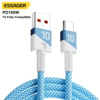 China ESSAGER ES-X79 7A 100W Mobile Phone Usb To Type C Fast Charging Data Cable for sale
