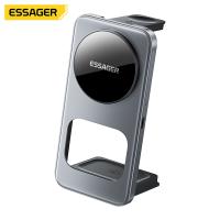 China ESSAGER T40 15W 3 in 1 Foldable Magnetic Wireless Charger Stand for sale