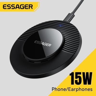 China ESSAGER ES-WC24 Magnetic Fast Charging 15W Wireless Charger Pad for sale