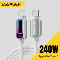China ESSAGER ES-X81 240W Usb C to C Fast Charger Phone Laptop Power Data Cable for sale