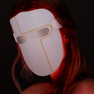 China Red Blue Yellow LED Light Therapy Mask 3.7V Skincare Light Mask for sale