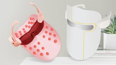 China Anti Aging Blue And Red Light Therapy Mask Rechargeable 2 Year Warranty for sale