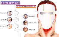 China PDT Photon LED Facial Mask , Salon 3 Colors LED Light Therapy Face Mask for sale