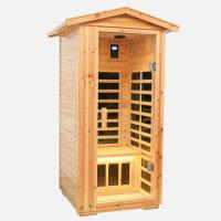 China Preminum Old FIR Sauna Room One Person Steam Room With Roof for sale