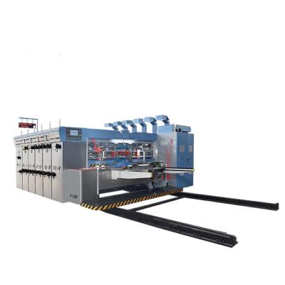 China 1200mm Flexo Printing Slotting Die Cutting Machine Cardboard Carton Paper Box for sale