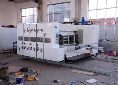 China Creasing Slotting Corrugated Box Printing Machine Auto Independent Lead Edge Feeding for sale
