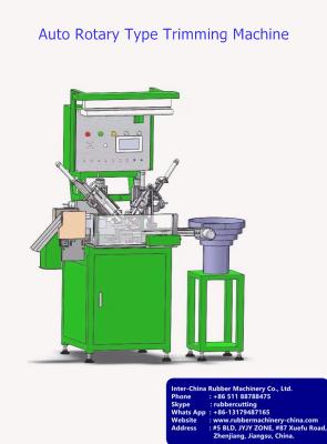 China Auto Rotary Type Trimming Machine for oil seal and rubber parts；Cutter for sale