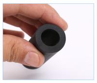 China Case Study: Cut off 5mm thickness gaskets/seals/falps on extruded foaming silicone tube; Pipe cutter; Cutting Machine; for sale