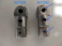 China Case Study: Deflashing/Deburring machine for zinc die-casts,NF metal, Deep Cold Technology;Cooling Process; for sale
