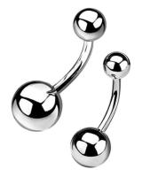 China G23 ASTM F136 Implant Grade Titanium Curved Navel Barbell - Nickel-Free & Hypoallergenic Corrosion Resistant Body Jewelry for sale