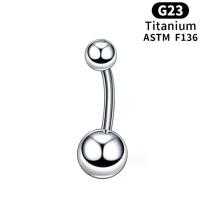 China G23 ASTM F136 Implant Grade Titanium Curved Navel Barbell - Nickel-Free & Hypoallergenic Corrosion Resistant Body Jewelry for sale