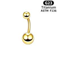China G23 ASTM F136 Implant Grade Titanium Curved Navel Barbell - Nickel-Free & Hypoallergenic Corrosion Resistant Body Jewelry for sale