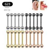 China G23 ASTM F136 Implant Grade Titanium Straight Barbell Piercing Jewelry with Nickel-Free Hypoallergenic High Polish Mirror Finish for sale