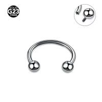 China ASTM F136 Implant Grade Titanium Circular Barbell - Hypoallergenic Nickel-Free Horseshoe Ring with Corrosion Resistance for sale