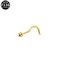 China ASTM F136 Implant Grade Titanium Nose Screw Stud with Nickel-Free Hypoallergenic Secure Design for sale