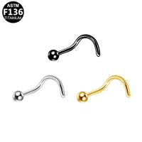 China ASTM F136 Implant Grade Titanium Nose Screw Stud with Nickel-Free Hypoallergenic Secure Design for sale
