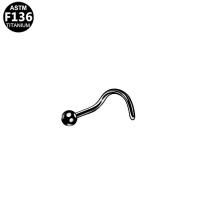 China ASTM F136 Implant Grade Titanium Nose Screw Stud with Nickel-Free Hypoallergenic Secure Design for sale