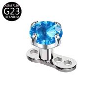 China G23 Implant Grade Titanium Double Flared Flesh Tunnel - Hypoallergenic Ear Gauge for Sensitive Skin for sale