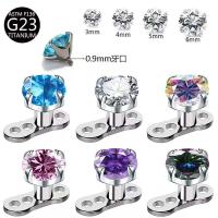 China G23 Implant Grade Titanium Double Flared Flesh Tunnel - Hypoallergenic Ear Gauge for Sensitive Skin for sale