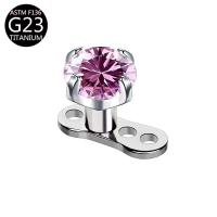 China G23 Implant Grade Titanium Double Flared Flesh Tunnel - Hypoallergenic Ear Gauge for Sensitive Skin for sale