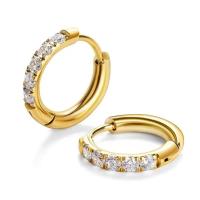 China 316L Surgical Stainless Steel Hinged Clicker Ring with Pave Cubic Zirconia Stones for Piercing Jewelry for sale