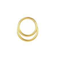 China Minimalist Double Hoop Clicker Ring Minimalist Double Hoop Clicker Ring – Polished Silver Finish Alternative Product Names Elegant Double Layer Seamless Hoop Piercing Ring  Modern Twin Circle Clicker for sale