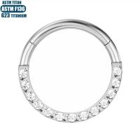 China Titanium Luxury Triple Hoop Clicker Ring Elegant Triple Layer Seamless Hoop Piercing Ring  Premium Multi-Ring Gold Cartilage Hoop  Modern Three-Line Clicker Piercing Jewelry for sale