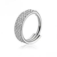 China uxury Triple Row Pavé CZ Clicker Hoop Ring Triple Row Crystal Pavé Titanium Hoop Ring  Premium Three Line CZ Clicker Ring  Gold PVD Triple Pavé Cartilage Hoop  Luxury Full Sparkle CZ Piercing Hoop for sale