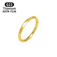 China Geometric Faceted Seamless Clicker Hoop Ring Minimalist Faceted Titanium Clicker Ring  Geometric Hammered Hoop Piercing Ring  Modern Polygonal Seamless Hoop  Textured Titanium Cartilage Clicker for sale