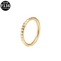 China Geometric Texture Clicker Hoop Ring Faceted Titanium Clicker Ring  Studded Geometric Hoop Piercing Ring  Minimalist Textured Seamless Hoop  Modern Pattern Clicker Ring for sale