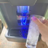 China ICW-80 Nugget Ice Make Machine Stainless Steel Maquina De Gelo Em Barra  Ice Cube Maker With Water Dispenser for sale