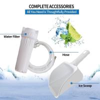 China Spare Parts Automatic Three Functions All in One Ice Making Machine Nugget Shape Ice Maker Portable for Retail for sale