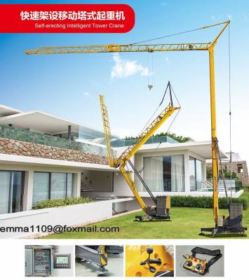 China YT2527 Self-Erecting Tower Crane with 27m Jib Length and 3t Load Capacity - Hydraulic Boom Mobile Construction Equipment for sale