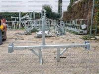 China OEM Hot Dipped Galvanized Parapet Clamp Suspended Gondola Spare Parts 250-1000kg Load 200m Height for sale
