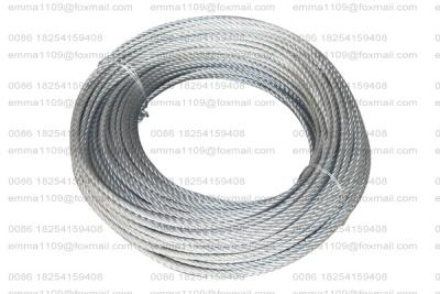China Hot Galvanized 8.3mm Steel Wire Rope for ZLP630 Suspended Platform - 1960MPa Tensile Strength, 5X26 Construction for sale
