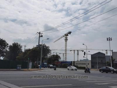 China 10t Max Load PT5020 Topless Tower Crane 50m Jib Frequency Control for sale