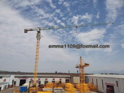 China QTZ100 6013 8t Topless Flat Top Tower Crane 60m Jib 1.6x2.8m Mast Section for sale