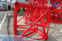 China QTZ Tower Crane Mast Sections Block Type 1.5x1.5x2.2m to 1.833x1.833x2.5m with Angle Steel Construction for sale