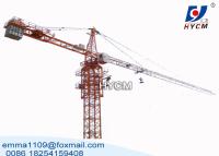 China QTZ 160 Self Erecting Tower Crane 60 Meter Electric Top Slewing for sale