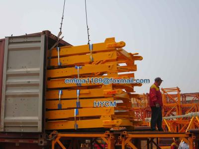 China TC6036 H3/36B Tower Crane 12 Ton Capacity 60m Boom Luxury Cab for sale