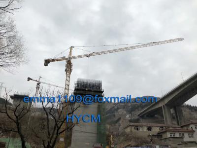 China HYCM TC6013 Topkit Tower Crane Hammerhead Type 60m Jib 6t Capacity 380V for sale