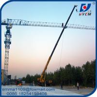 China Flat Top TowerCrane 6tons QTZ63-PT5510 55m Boom Long Tower Kren Chart for sale