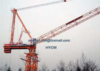China D500 Luffing Tower Crane 50m Working Radius 25 Ton Capacity 5000KN.m Lifting Moment for sale