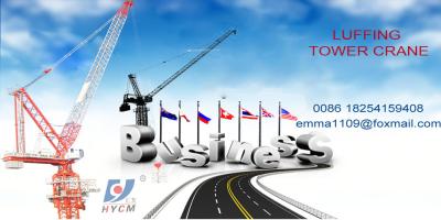 China QTD120 (4522) Luffing Tower Crane - 8 Ton Capacity, 45m Jib Length for High-Rise Construction for sale