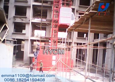 China SC100 Construction Material Hoist 1000kg Capacity 0-36 m/min VFD Control for Building Projects for sale