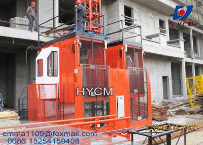China SC100/100 Passenger Construction Hoist Elevator with 2x1000kg Loading Capacity and 33 m/min Speed for sale