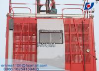 China Double Cage Construction Hoist Elevator 4000kg Capacity 34.4 m/min Speed with Anti-Drop Safety System for sale