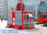 China Double Cage Construction Hoist Elevator 4000kg Capacity 34.4 m/min Speed with Anti-Drop Safety System for sale